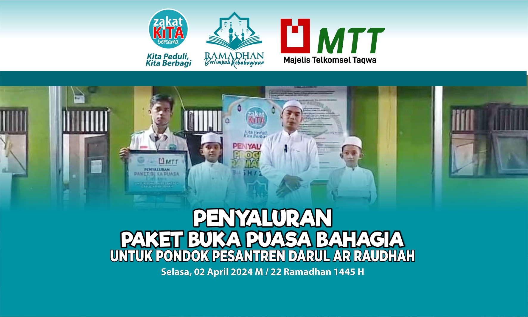 PENYALURAN PAKET BUKA PUASA BAHAGIA MTT (MAJELIS TAQWA TELKOMSEL) untuk ...